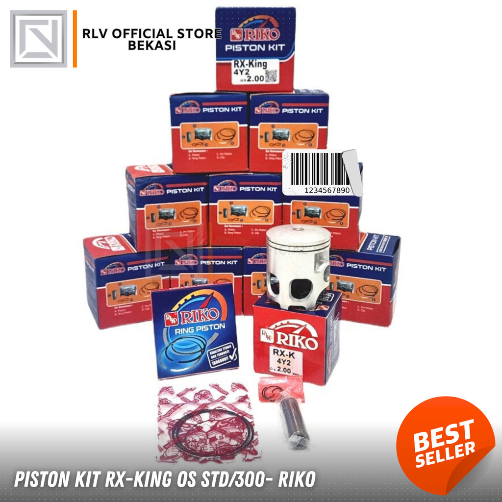 Jual Piston Kit RXK RX KING RIKO oversize STD 25 50 75 100 125 150 175 ...