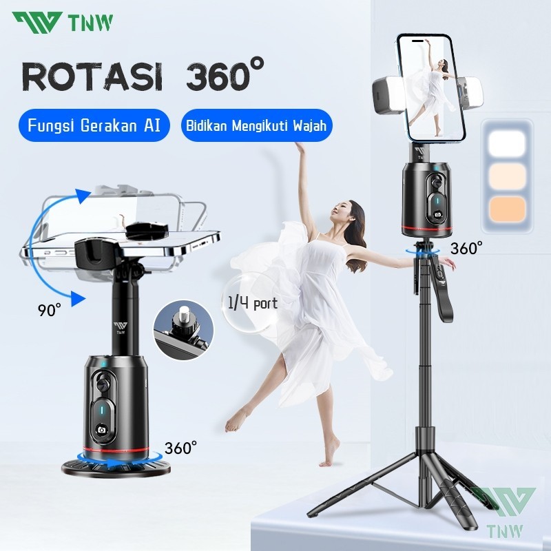 Jual Gimbal Bluetooth Gimbal Stabilizer Handphone Face Tracking Tripod Stabilizer 360° Rotation ...