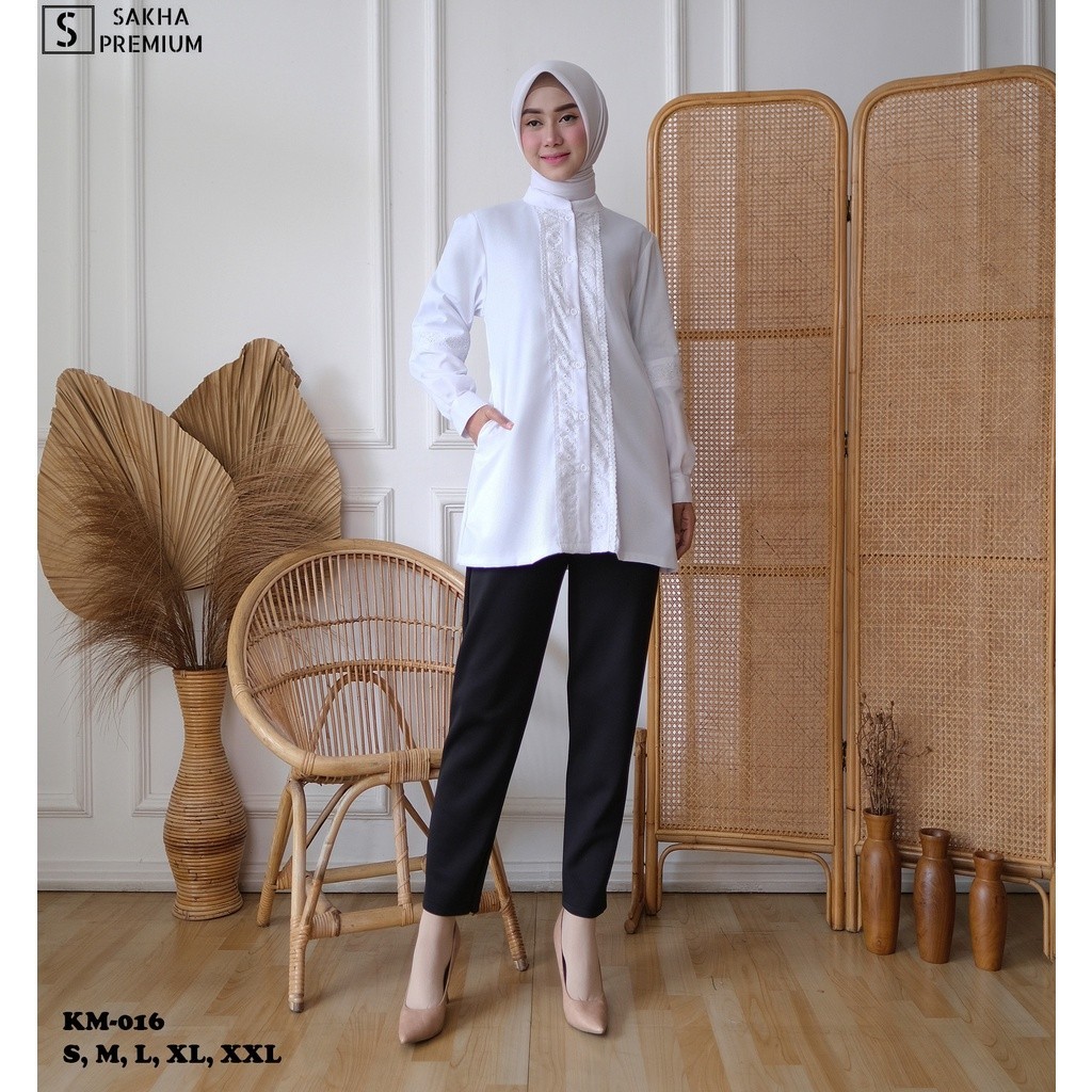 Jual Sakhapremium.id - Kemeja Baju Putih Atasan Kemeja Putih PNS Guru Kerja Toyobo Fashion Putih ...