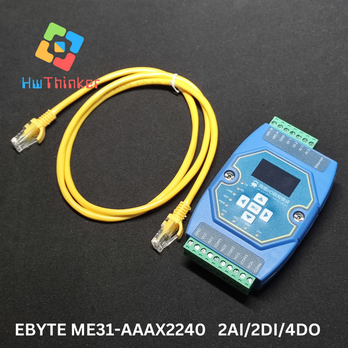 Jual EBYTE ME31-AAAX2240 2AI+2DI+4DO ModBus Gateway TCP RTU I/O Networking RS485 Ethernet Analog ...
