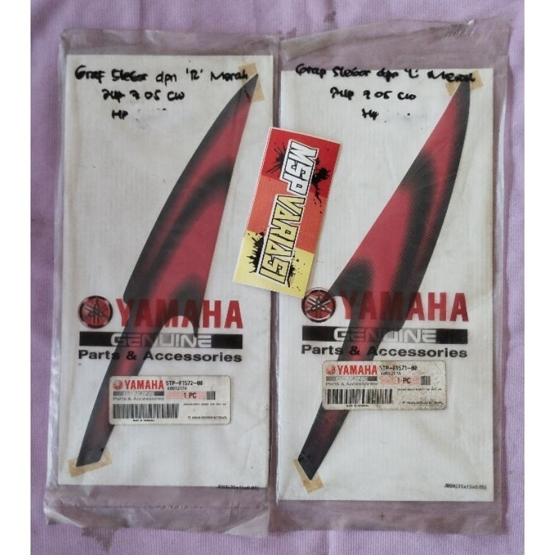 Jual Striping Motor Yamaha Jupiter Z CW Racing 2004 Merah Hitam ...