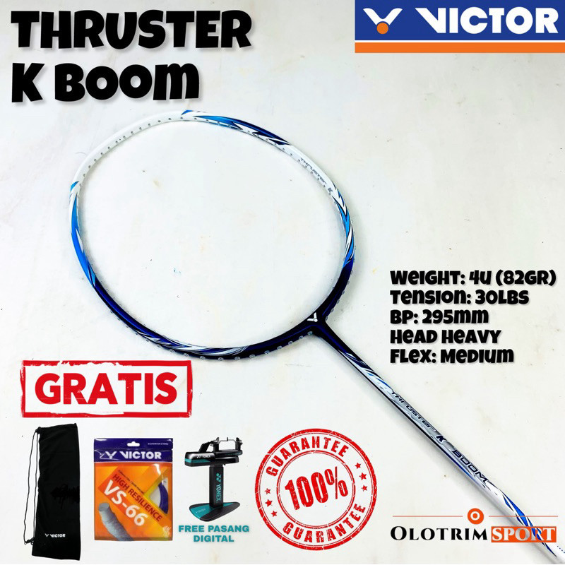 Jual Raket Badminton VICTOR THRUSTER K-BOOM TK K Boom 100% ORIGINAL ...