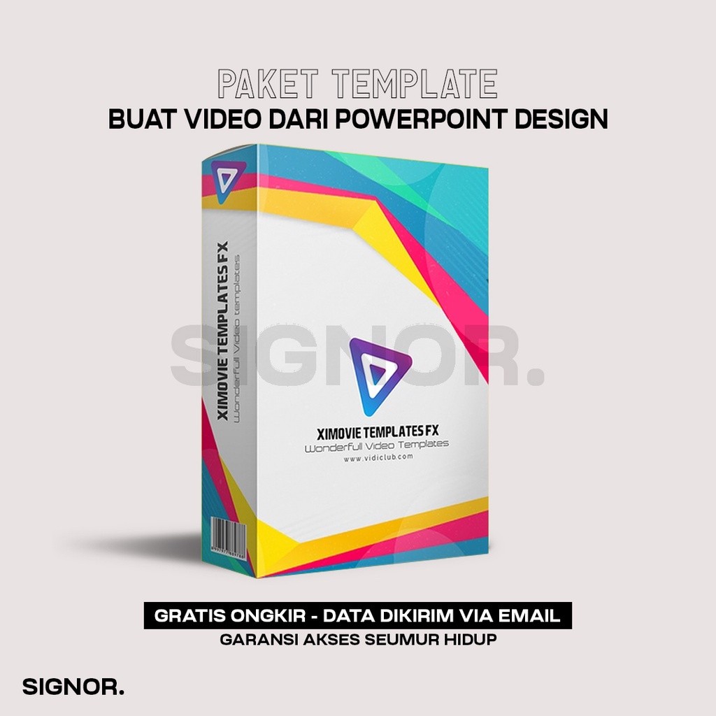 Jual [T8415] Ximovie Template - Buat Video Dari Powerpoint Design PPT Format Desain | Shopee ...