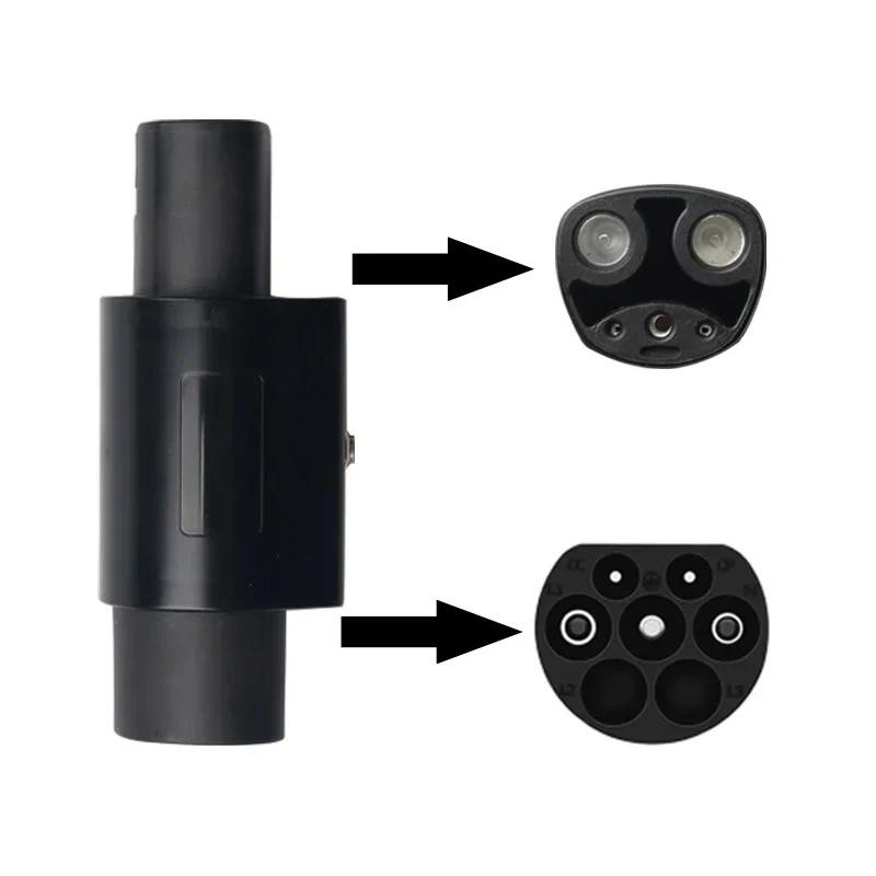 Jual EV Adaptor Type-2 EU To Tesla Plug EV Adapter 32A 220V Electric ...