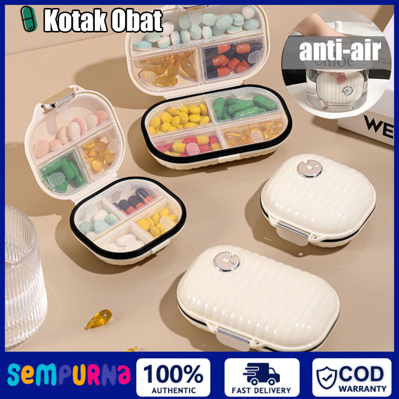 Jual Kotak Obat Mini Segel 7 Hari Sekat / Tempat Obat Portabel Pill Box ...