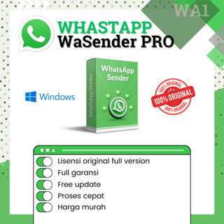 Jual WA SENDER LIFETIME PRO ORIGINAL PREMIUM WASENDER SOFTWARE MASSAL ...