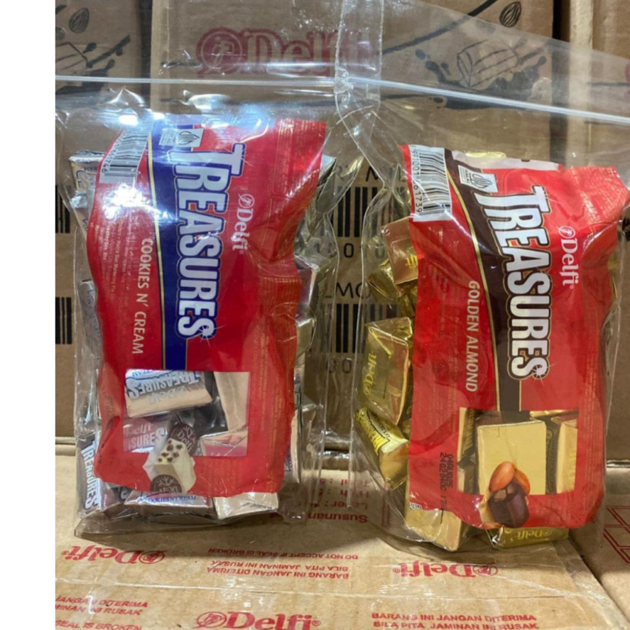 Jual Coklat Delfi Treasures Almond Cookies 1KG(96PCS) | Shopee Indonesia