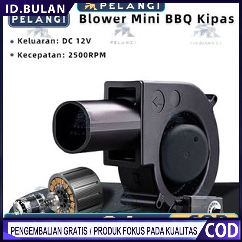 Jual Blower Mini BBQ Kipas 1 Set Blower Ac Turbocharger Portabel Kecil ...