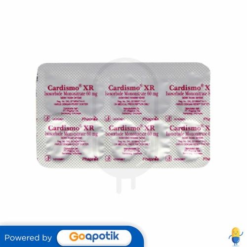 Jual Cardismo Xr 60 Mg Strip 10 Tablet | Shopee Indonesia