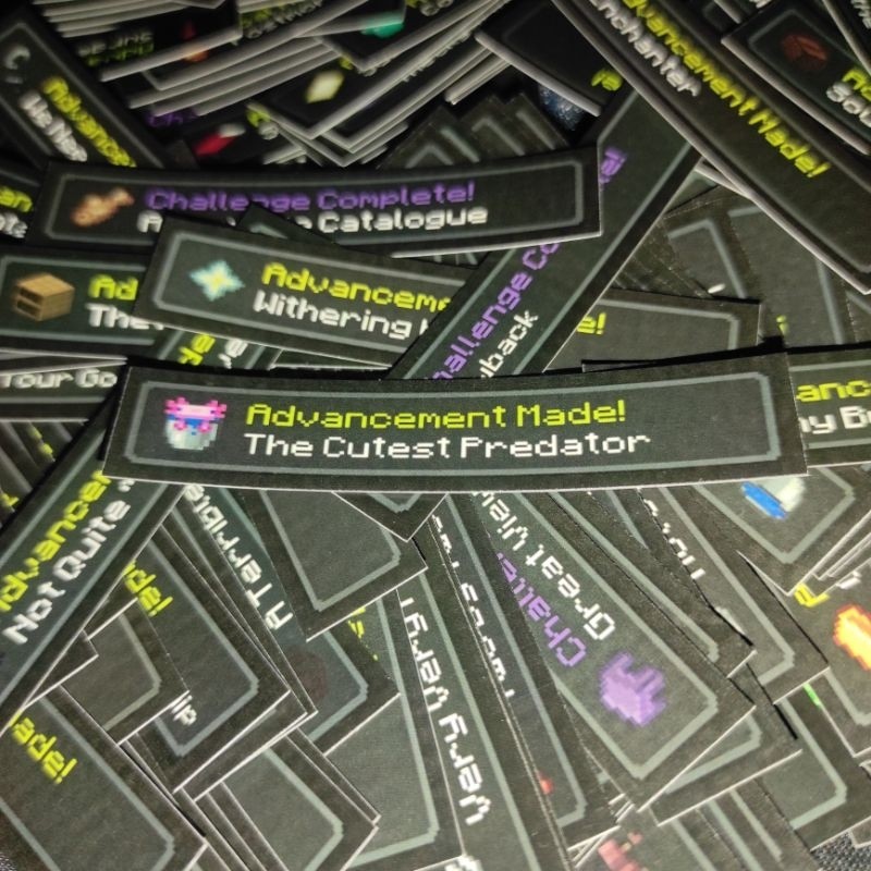 Jual Stiker Minecraft Achievement | Shopee Indonesia