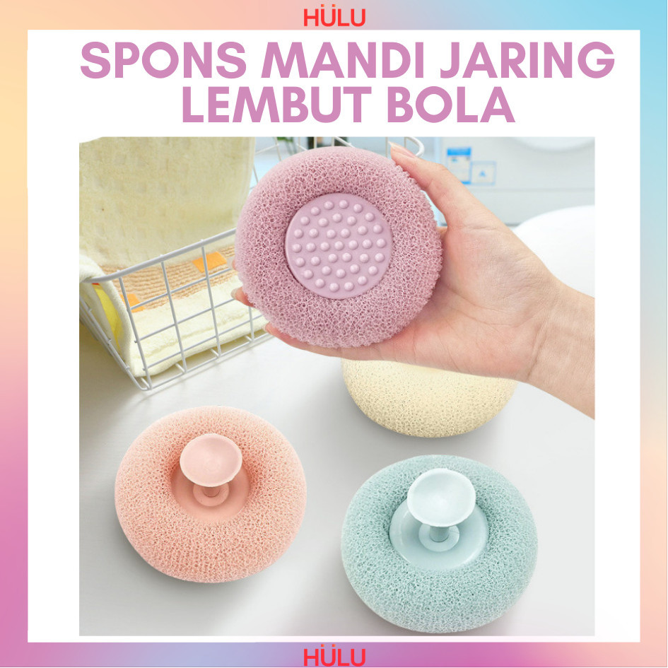 Jual Spons Mandi Jaring Lembut Bentuk Bola Gosok Busa Bath Ball Body ...