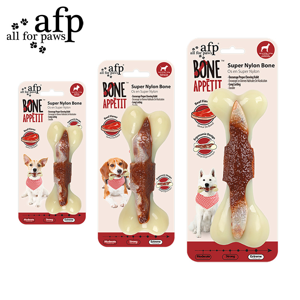 Jual All For Paws Dogs Bone Chew Toys Nearly Indestructible Non-Toxic ...