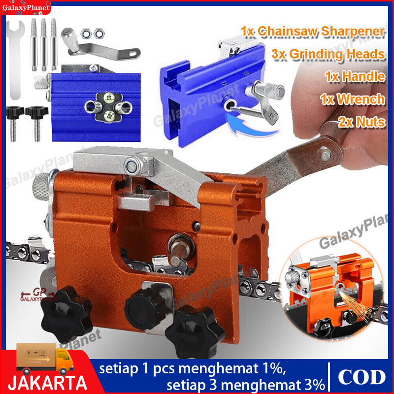 Jual Alat Pengasah Rantai Gergaji Pengasah Pisau Paduan Dengan Kepala ...