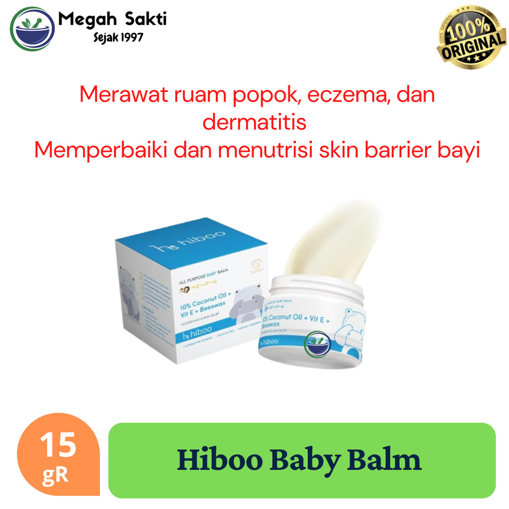 Jual Megah Sakti - Hiboo All Purpose Baby Balm 15 gR with 10% Coconut ...