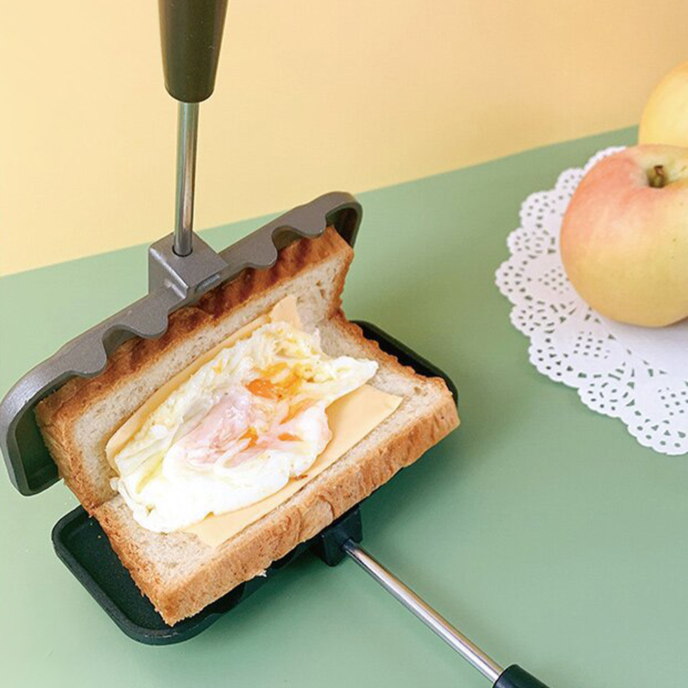 Jual Double-Sided Sandwich Fry Pan Non-Stick Foldable Grill Frying Pan ...