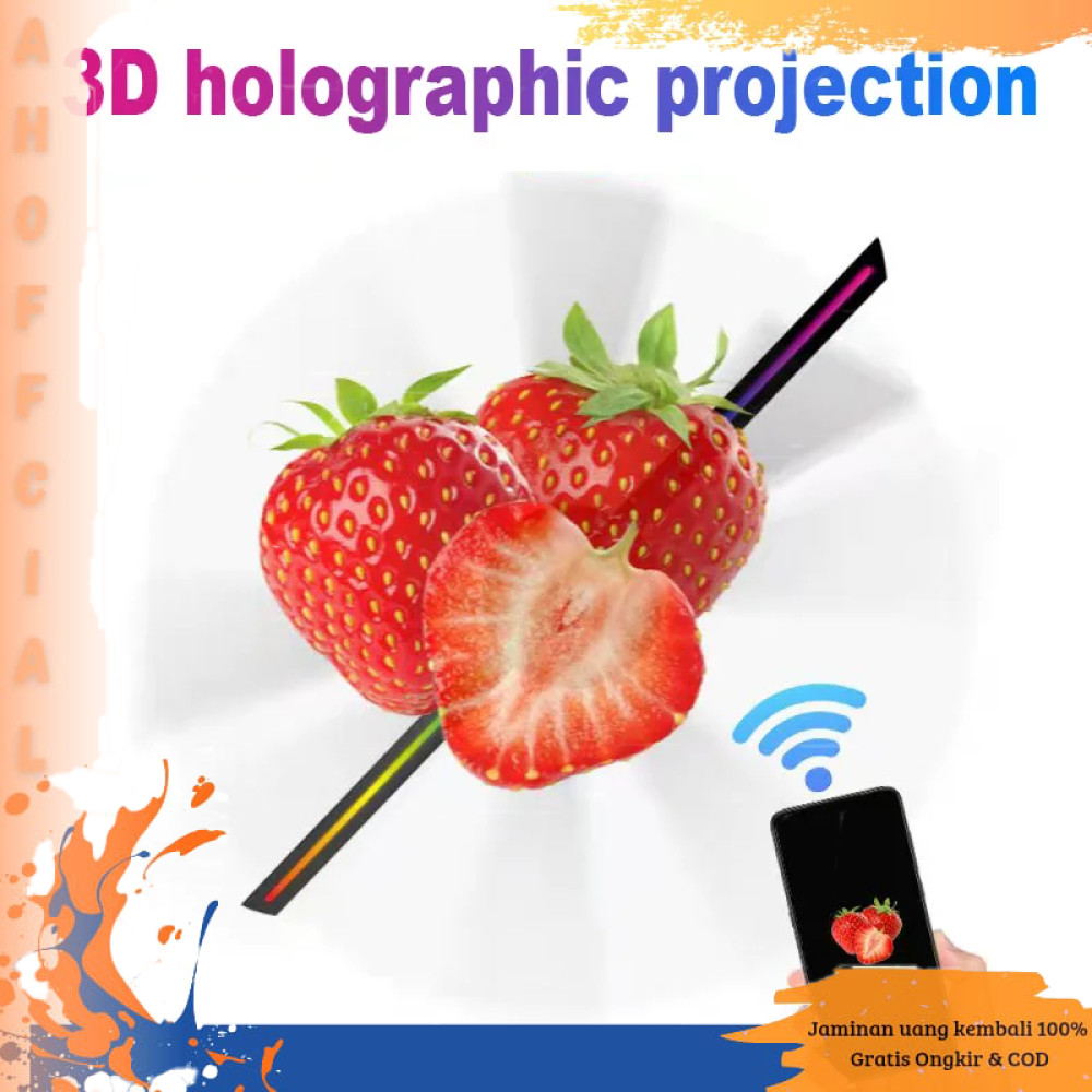 Jual WHYYUE Proyektor Kipas 3D Hologram Display Fan Projector LED 42cm ... Jual WHYYUE Proyektor Kipas 3D Hologram Display Fan Projector LED 42cm ...