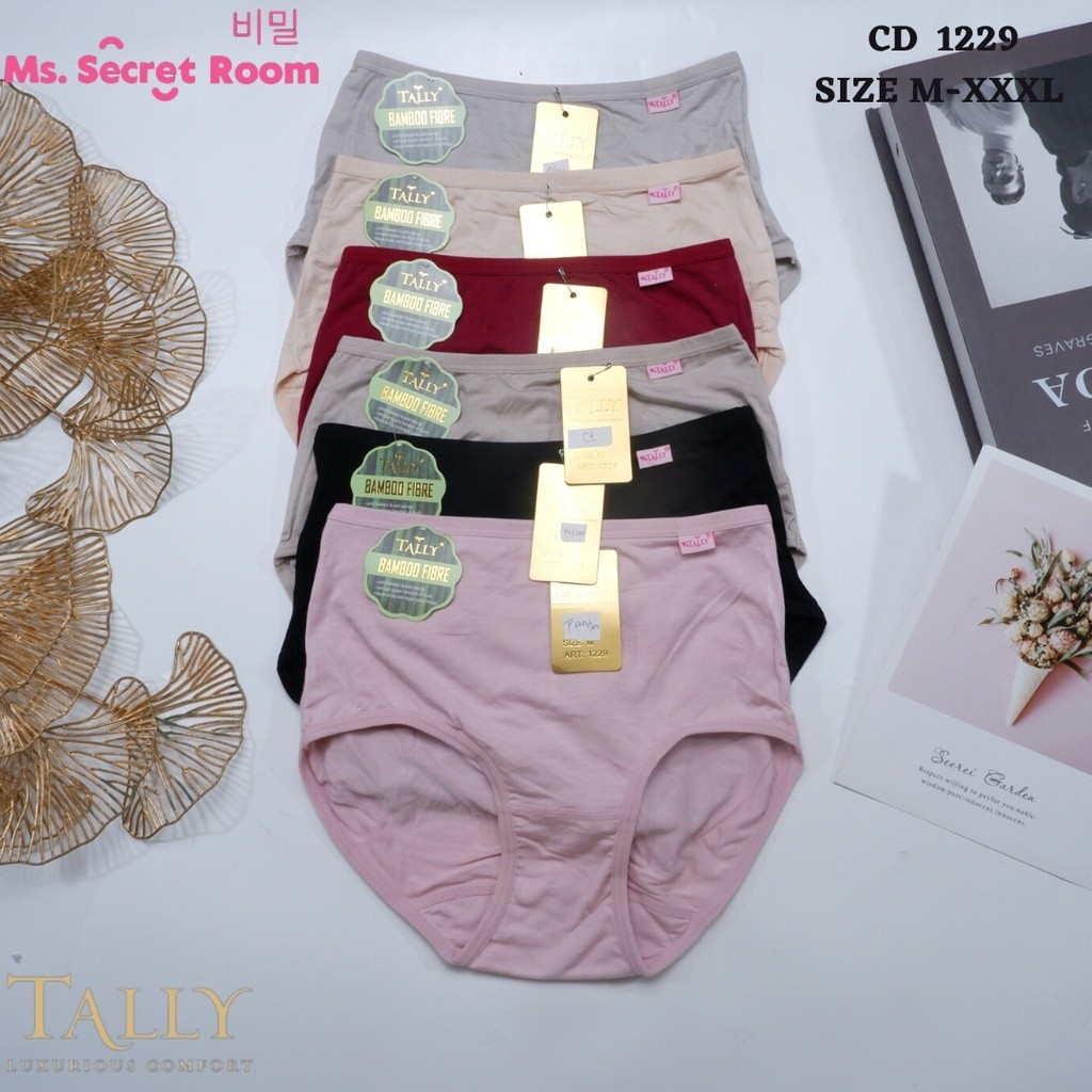 Jual TALLY CD CELANA DALAM 1229 | BAHAN KATUN BAMBOO | HIGH WAIST / MAXI | SIZE M-3XL | Shopee ...