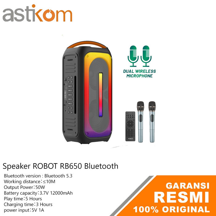 Jual Speaker Robot RB650 Bluetooth 5.3 Cocok untuk Karaoke | Shopee ...