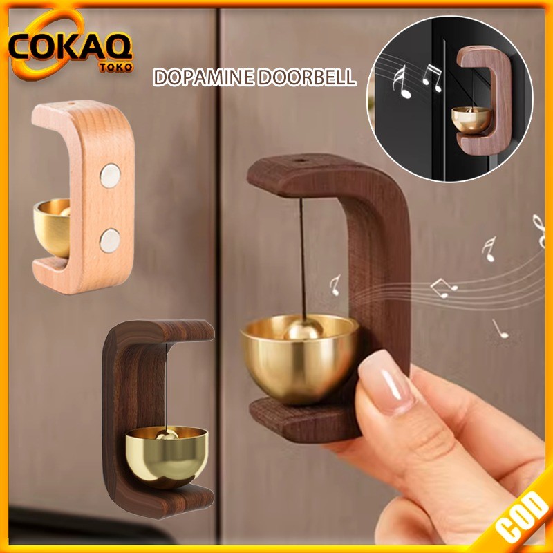 Jual COKAQ Bel Lonceng Pintu Kuningan Dopamine Doorbell Lonceng Kayu ...