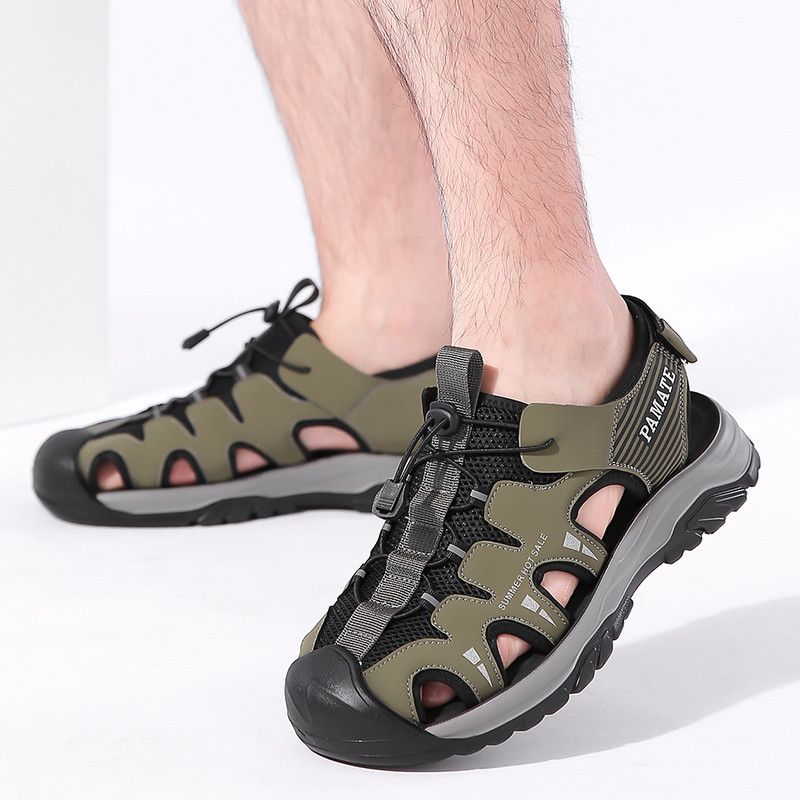 Jual 2505 Sepatu Berlubang Berukir Kulit Outdoor Keren Sandal Selop ...