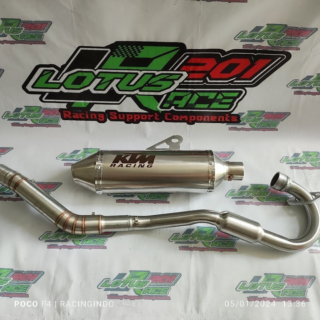 Jual Ktm racing Exhaust 1 set, Stay Install for d tracker crf xtz 125 ...