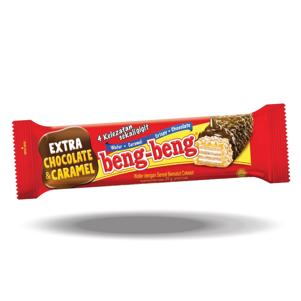 Jual Beng Beng Regular Wafer Cokelat Caramel 17 Pcs x 25 gr | Shopee ...