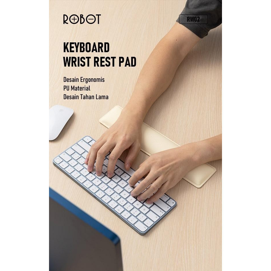 Jual ROBOT RW02 Keyboard Wrist Rest Pad Memory Foam Wristpad Bantal ...