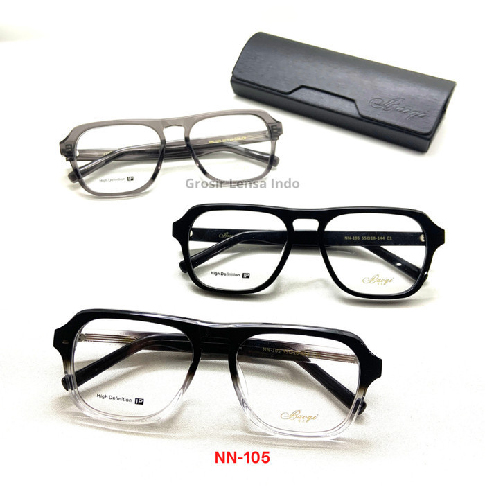 Jual FRAME KACAMATA ORIGINAL PRIA / WANITA NN-105 LEBAR FRAME 144 MM ...