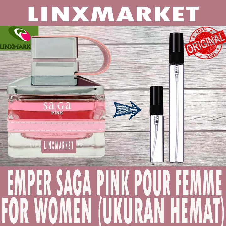 Jual EMPER SAGA PINK POUR FEMME WOMEN EDP EAU DE PARFUM - UKURAN HEMAT ...