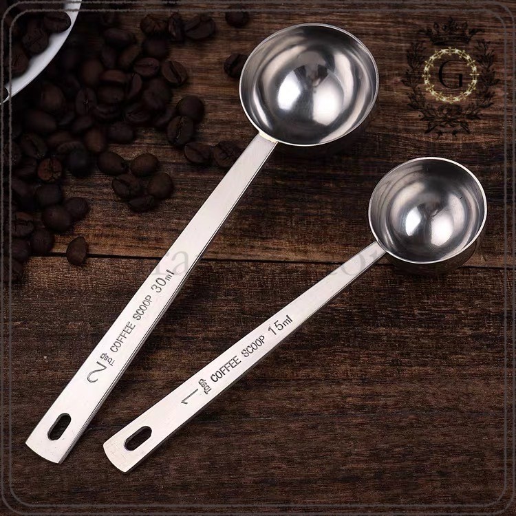 Jual Sendok Takar Kopi Full Stenless Steel/ Stainless Spoon 30 ML ...