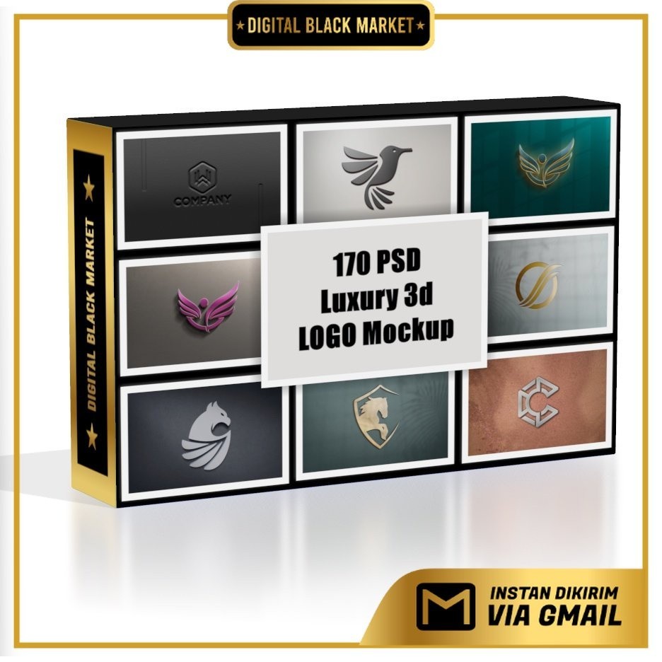 Jual 170 PSD Luxury 3d LOGO Mockup Bundle | Shopee Indonesia