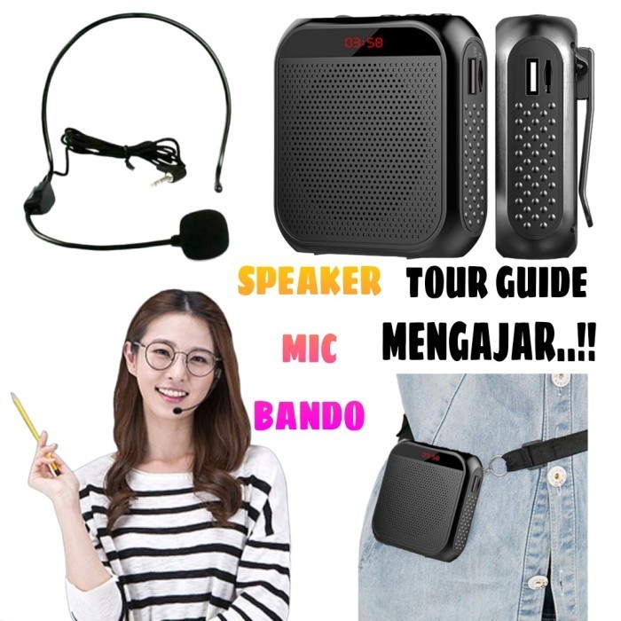 Jual Speaker Mic Bando , Tour Guide, Mengajar, Penguat Suara Speaker-3R ...