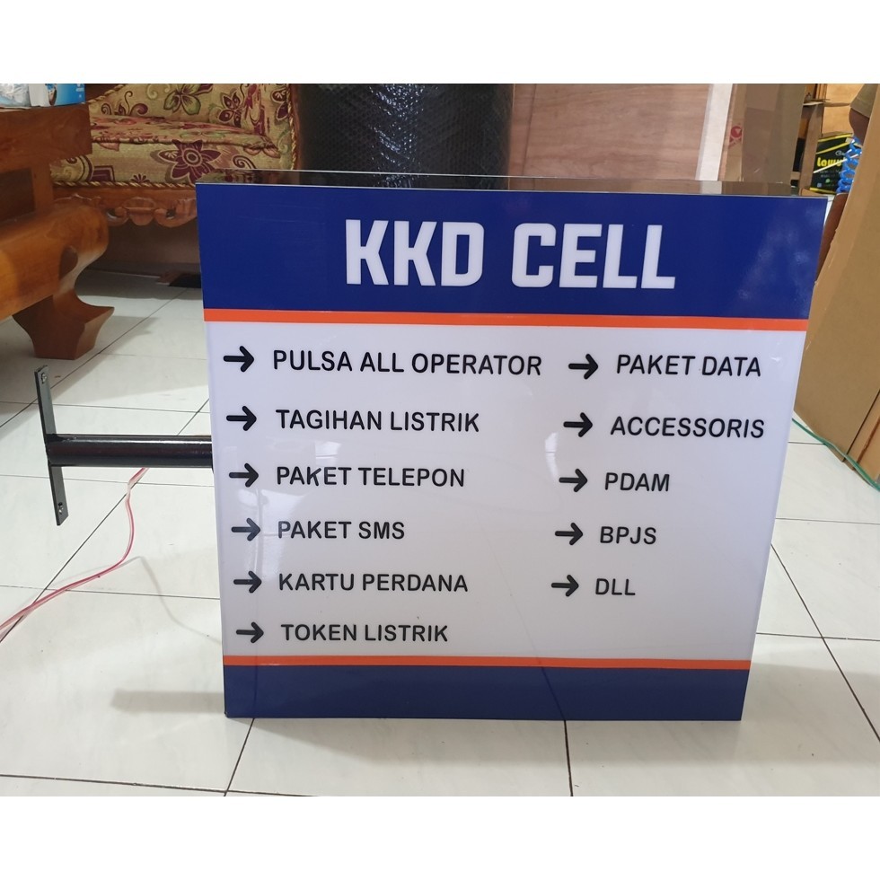 Jual Neon Box Neonbox Kotak Persegi Panjang 2 Sisi Muka Premium Custom ...