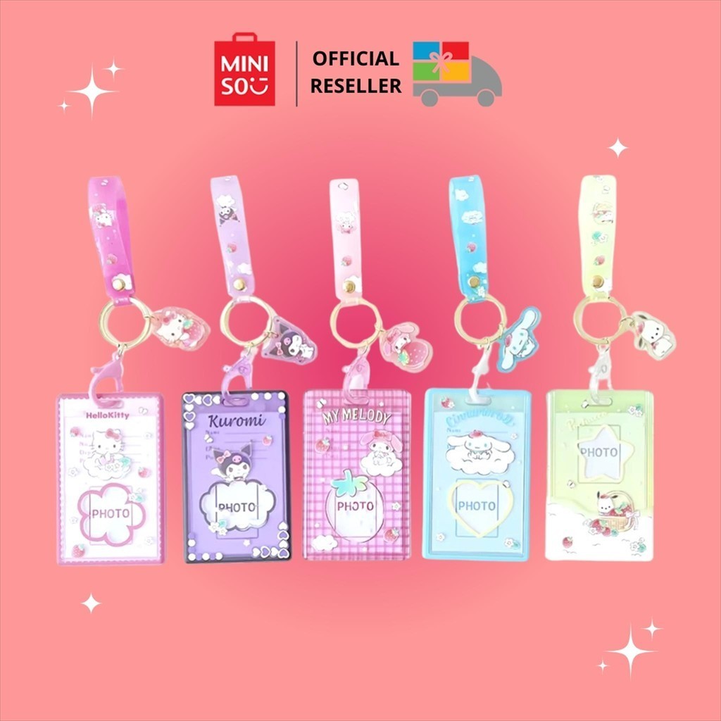 Jual MINISO X SANRIO STRAWBERRY CARD HOLDER WITH CHAIN | Shopee Indonesia