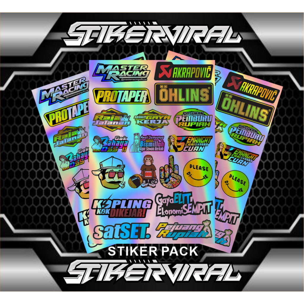Jual STIKER PACK RACING CAMPUR KATA KATA VIRAL STIKER MOTOR KEREN ...