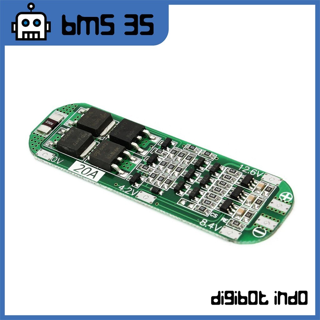 Jual BMS 3S 12.6V 20A - 18650 Battery Protection Module - Digibot ...
