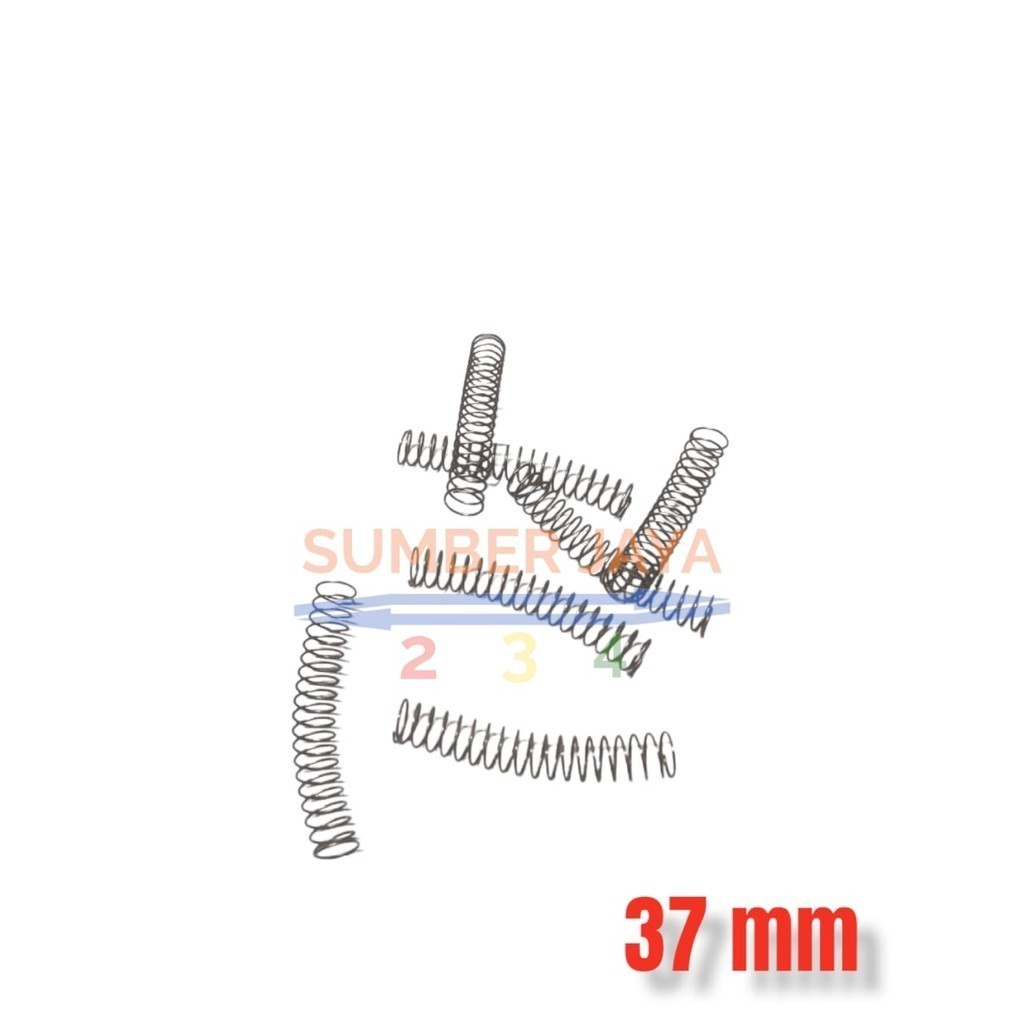 Jual Per Tekan Panjang 37 MM Diameter Kawat 0,5 MM Pir Pegas Spring ...