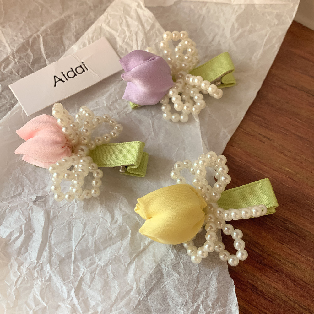 Jual Town Shell - Mini Cute Tulip Korean Hair Clip / Jepit Rambut Poni ...