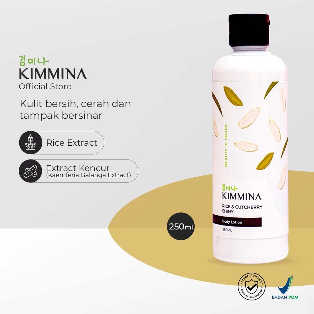Jual KIMMINA Rice & Cutcherry Shiny Body Lotion | Shopee Indonesia