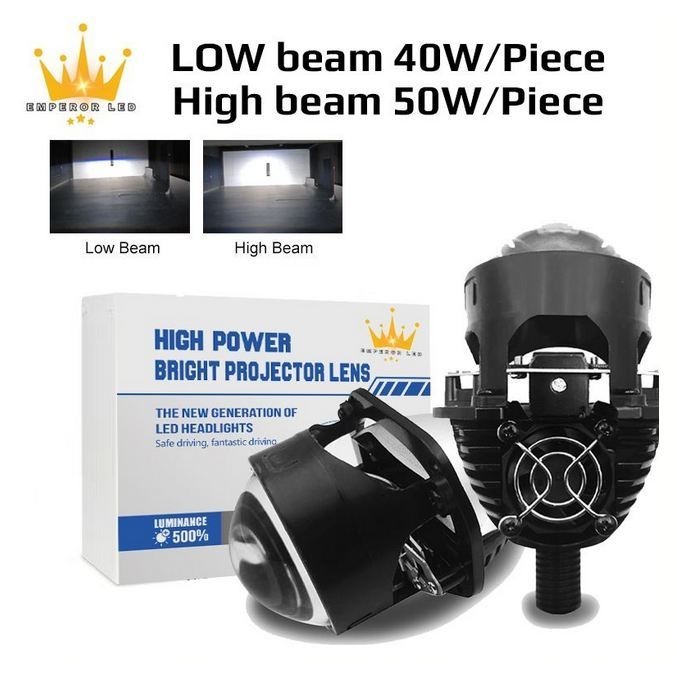 Jual Lampu BILED EMPEROR CLEAR LENS 2.5 inch bi led projector motor ...