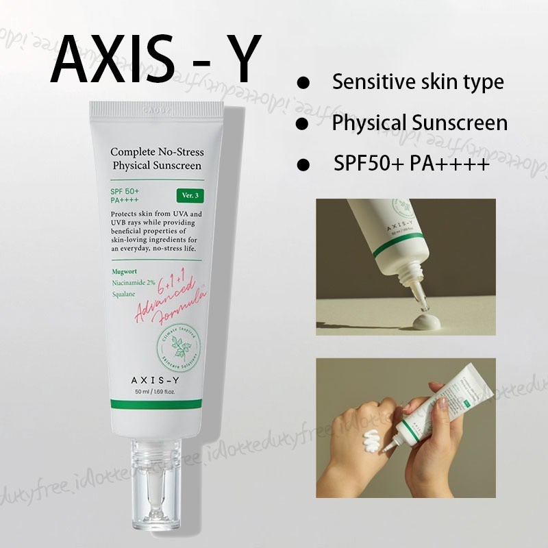 Jual AXIS-Y Sunscreen 50ml/AXIS-Y Complete No-Stress Physical Sunscreen ...