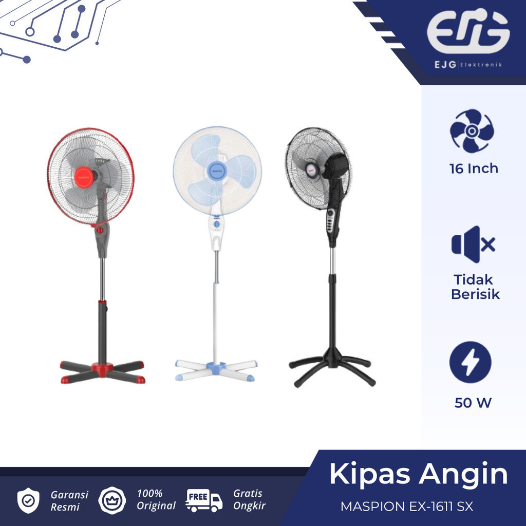 Jual Kipas Angin Berdiri Maspion EX 1611 SX / Stand Fan Maspion ...