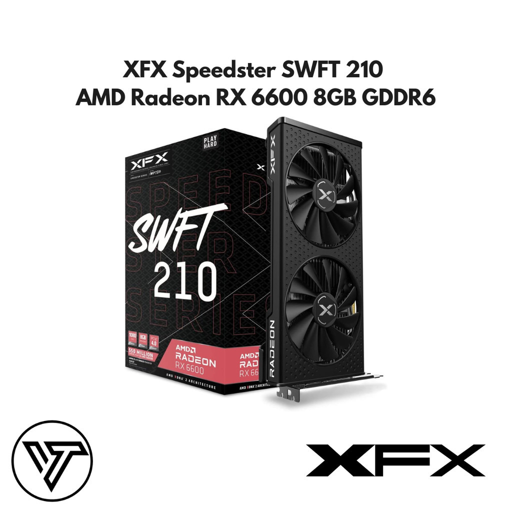 Jual XFX Speedster SWFT 210 AMD Radeon RX 6600 8GB GDDR6 | Shopee Indonesia