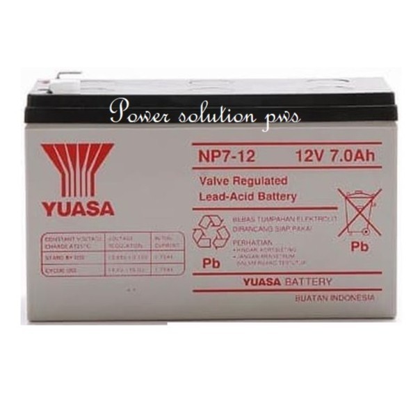 Jual FZ99 Aki Baterai kering ups Leoch / Yuasa NP7-12 12V 7Ah - YUASA-12V-7AH | Shopee Indonesia