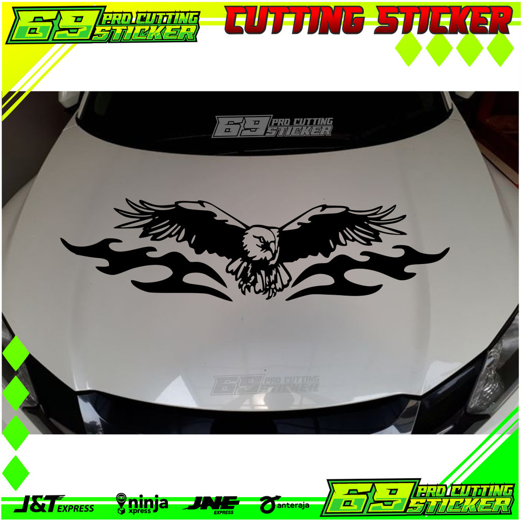 Jual STIKER KAP MOBIL STIKER MOTIF ELANG STICKER CAP EAGLE | Shopee ...