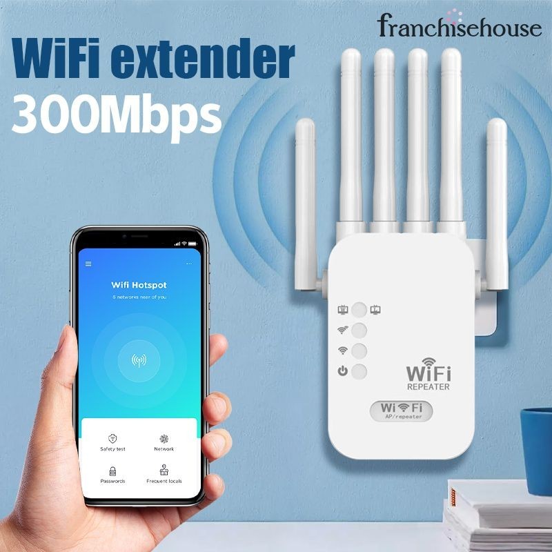 Jual 300M WIFI Repeater Wireless Boster Penguat Repeater WIFI Router Alat Penyambung Wifi Jarak ...