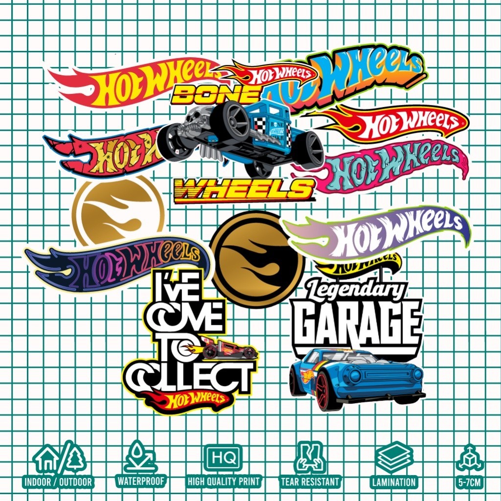 Jual KRMK Sticker Pack HOTWHEELS HOT WHEELS Stiker Mobil | Shopee Indonesia