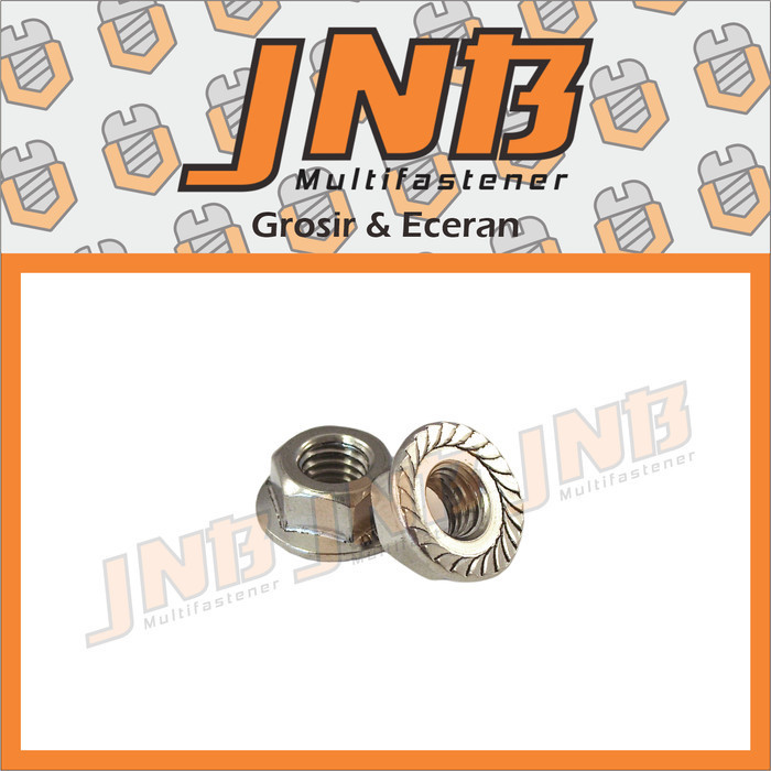 Jual Mur Flange Stainless 304 M5 M6 M8 M10 M12 Drat Halus SUS 304 Anti ...