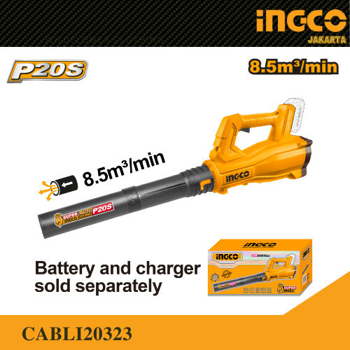 Jual Blower Besar Baterai Cordless 20V (8.5m³/min) INGCO CABLI20323 ...