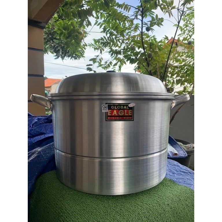Jual Panci Serbaguna Dandang Kukus 20 Liter SuperJumbo ukuran 45 CM ...